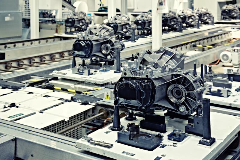 Manufacturing Parts for Transmission Stock Photo - Image of multiple ...