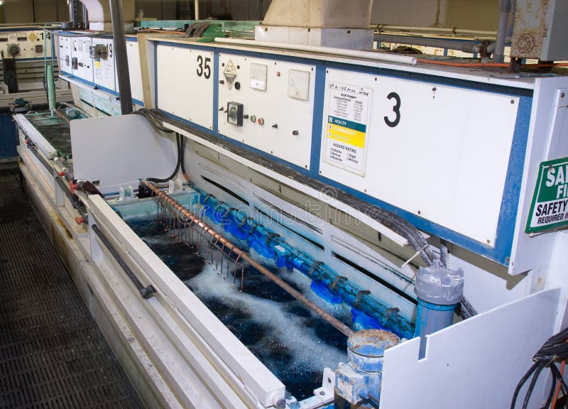 Manufacturing Plating Environment Stock Image - Image of agitate ...