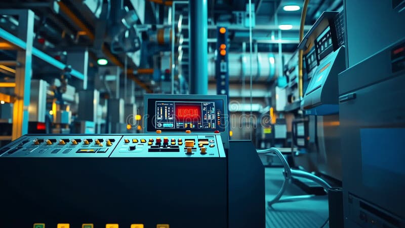 Manufacturing Process Displaying Warning Message on Control Panel in ...