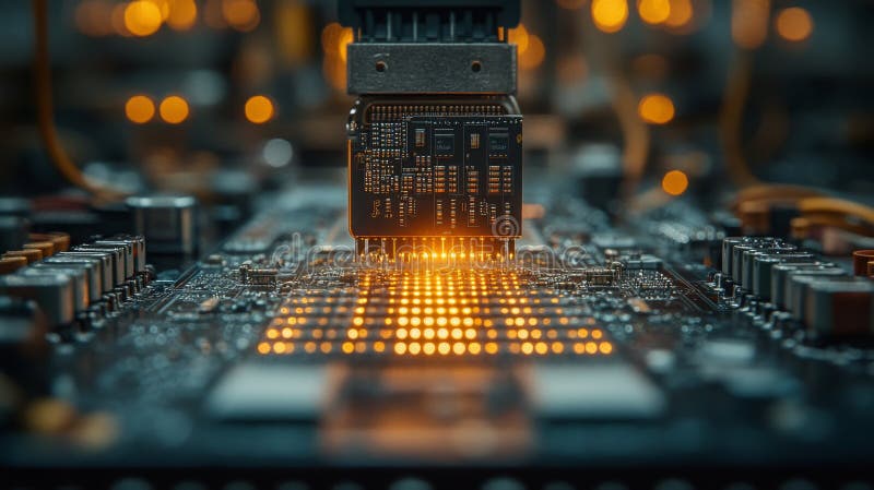 Manufacturing Process of Electronics on a Circuit Board in a Modern ...