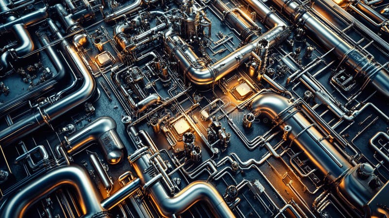 Manufacturing Process Flow Patterns Featuring Complex Industrial ...