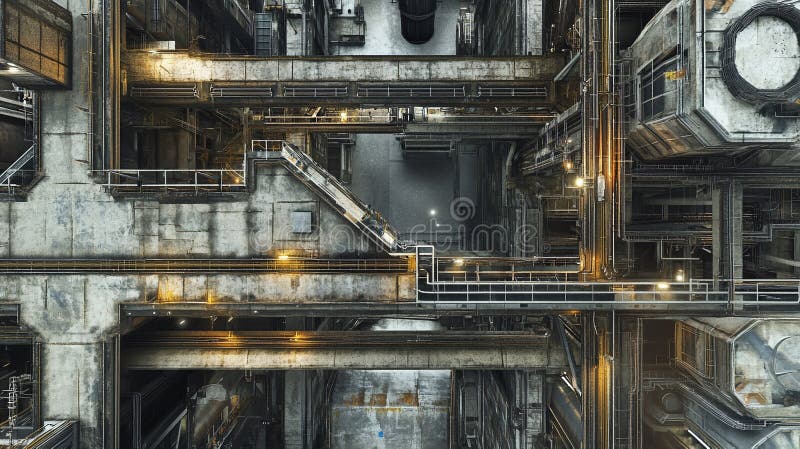 Manufacturing Process Flow Patterns Featuring Complex Industrial ...