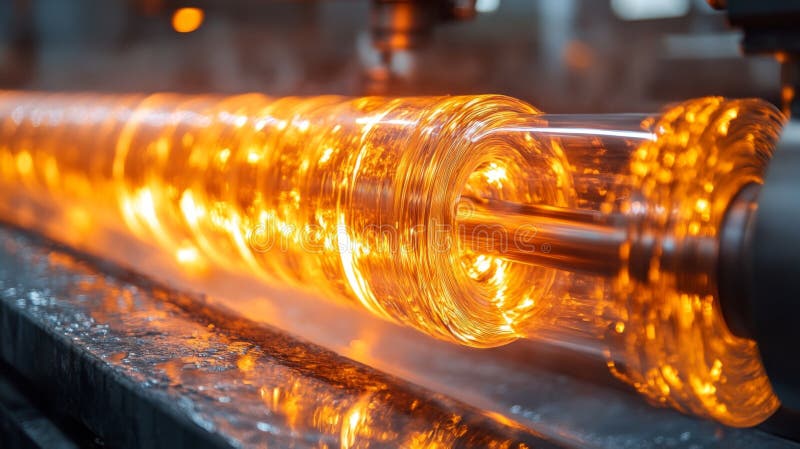 Manufacturing Process of Molten Glass in a Factory with Advanced ...