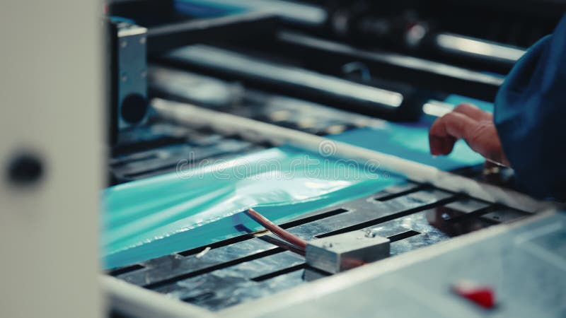 Manufacturing Process of Polyethylene Blue Garbage Bags Involves ...