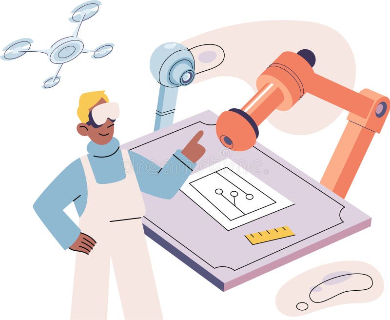 Manufacturing Process at Production Industry, High-precision Automated ...