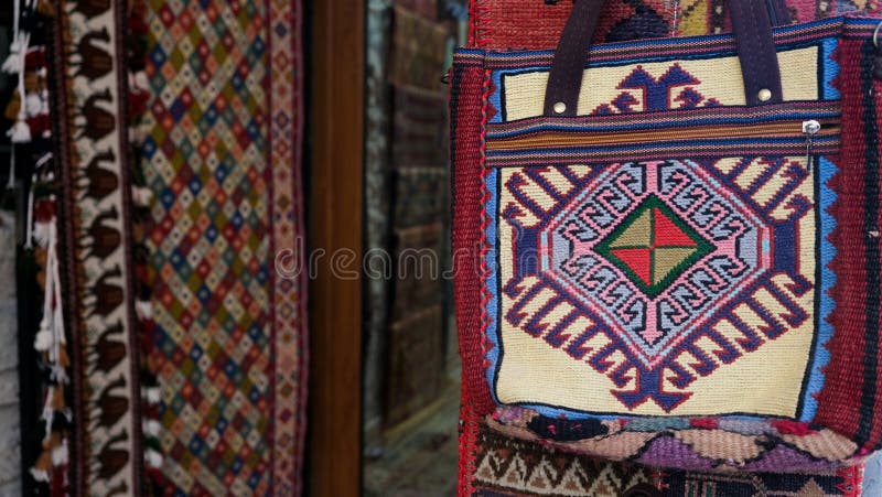 Manufacturing Process, Weaving of a Traditional Wool Oriental Red ...