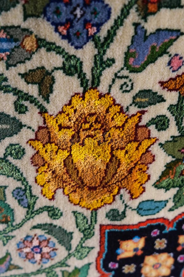 Manufacturing Process, Weaving of a Traditional Wool Oriental Red ...