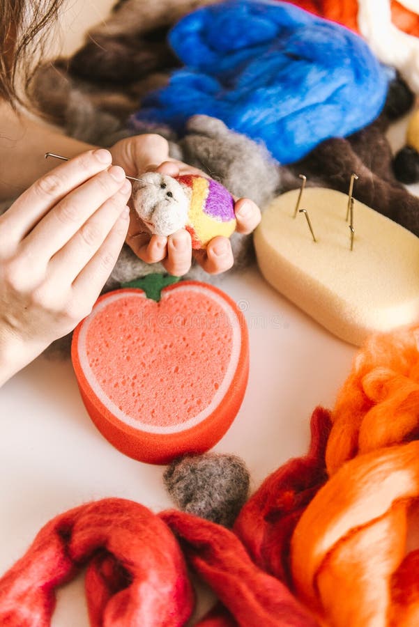 Manufacturing Process from Wool Soft Toys. Stock Image - Image of wool ...