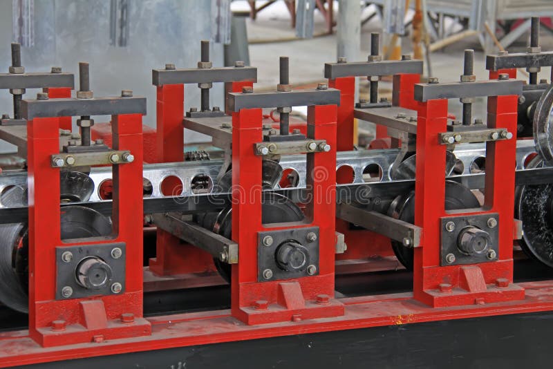 Manufacturing Production Equipment Feature Stock Photo - Image of gray ...