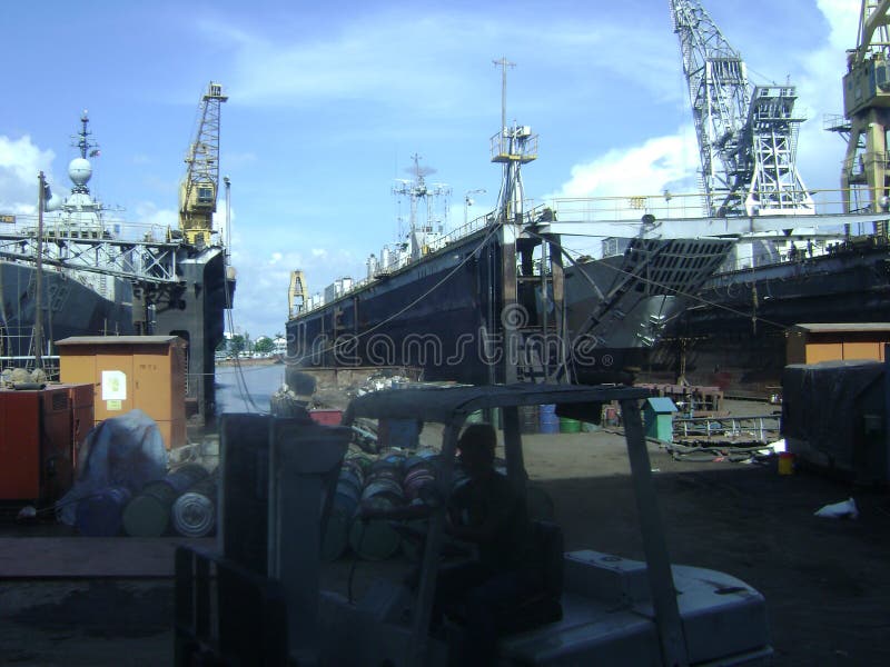 Manufacturing of Ship in PT.PAL in East Java Indonesia Editorial Stock ...