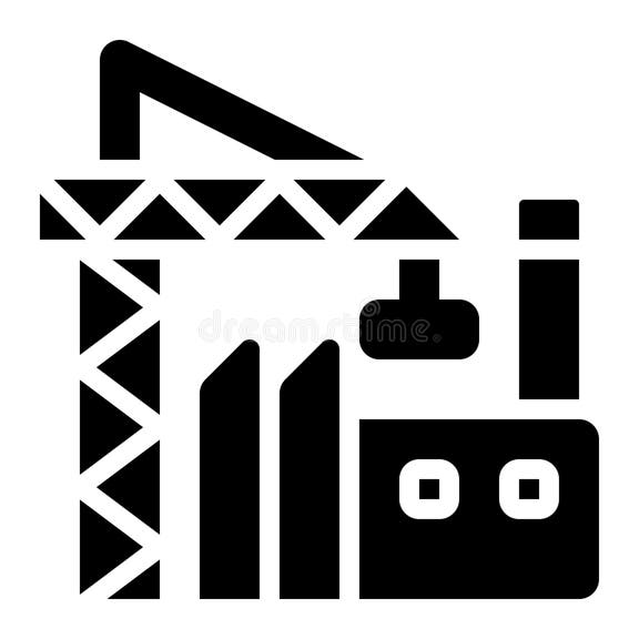 Prefabrication, Construction, Manufacturing Outline Icon Stock ...