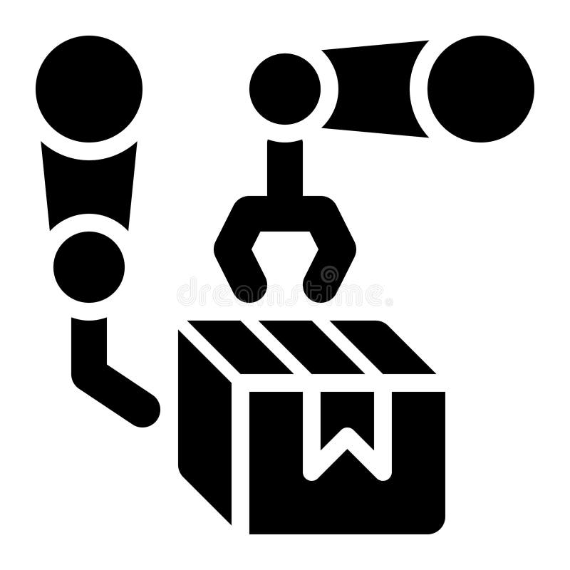 Product Manufacturing, Goods Solid Glyph Icon Stock Illustration ...