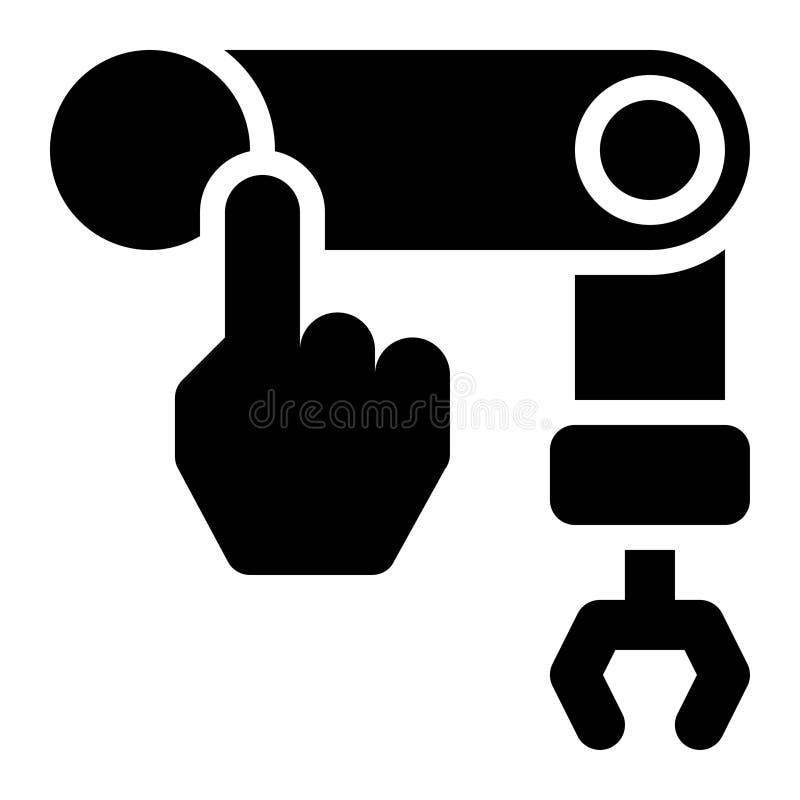 Manufacturing Control, Production Solid Glyph Icon Stock Illustration ...