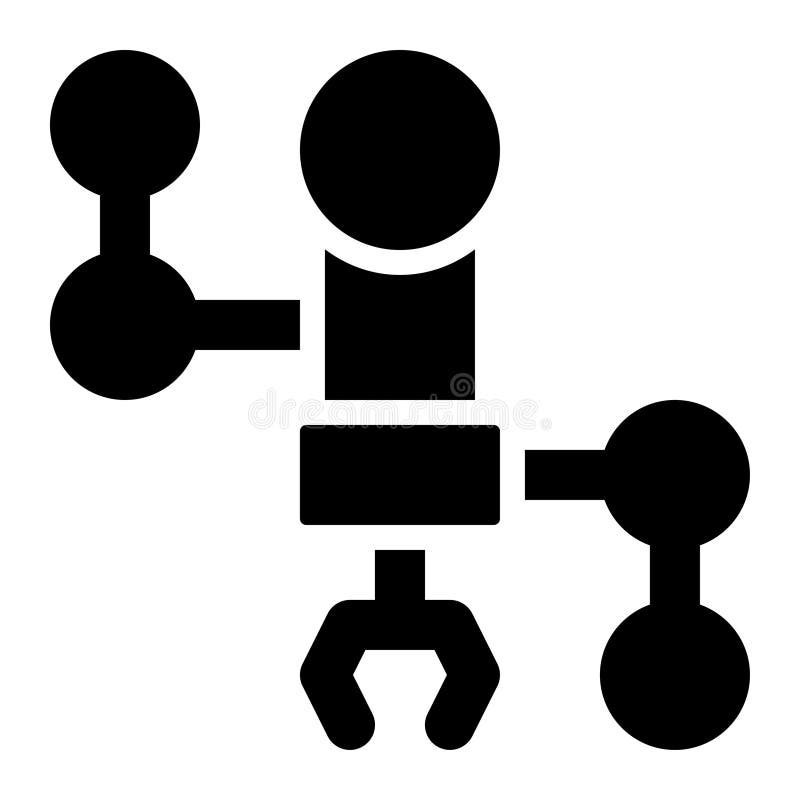 Manufacturing System, Planning, Technology Glyph Solid Icon Stock Photo ...