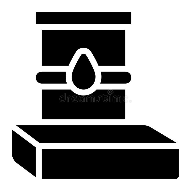 Raw Materials, Feedstock, Manufacturing Glyph Solid Icon Stock Photo ...