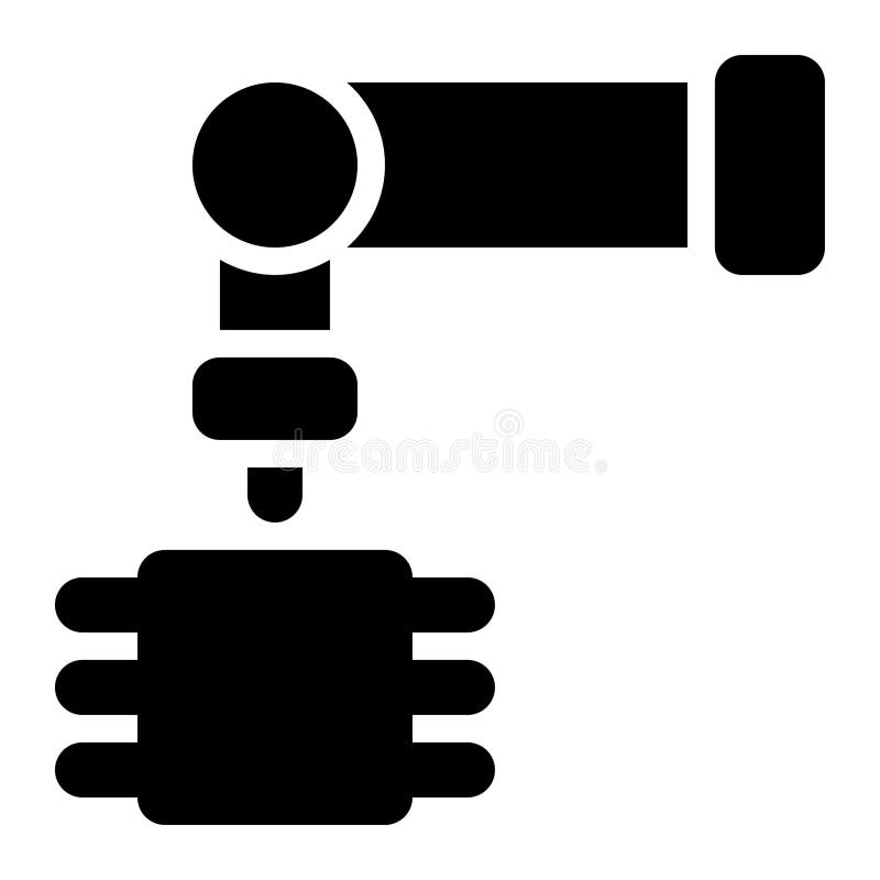 Electronic Industry, Semiconductor, Manufacturing Glyph Solid Icon ...