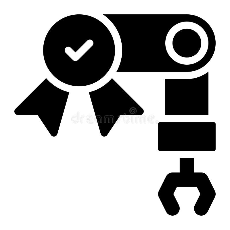 Quality, Warranty, Quality Control Glyph Solid Icon Stock Photo ...