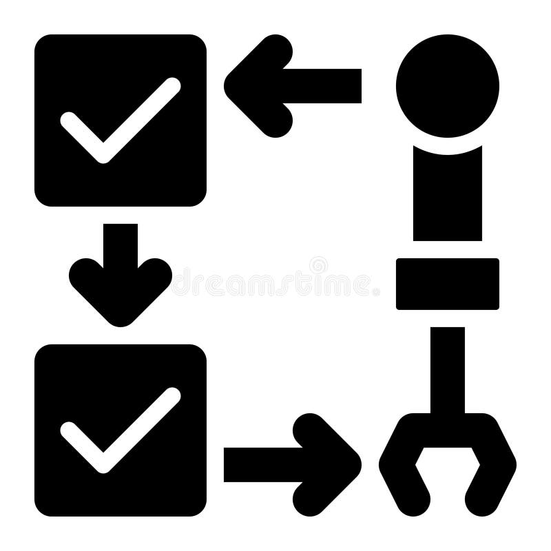 SOP, Standard Operating Procedure Glyph Solid Icon Stock Photo ...