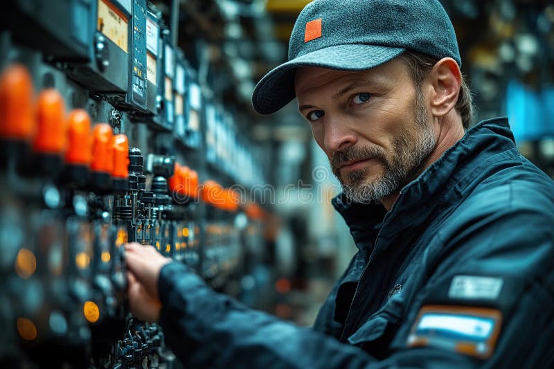 Manufacturing Supervisor at a State-of-the-art Facility Stock Photo ...