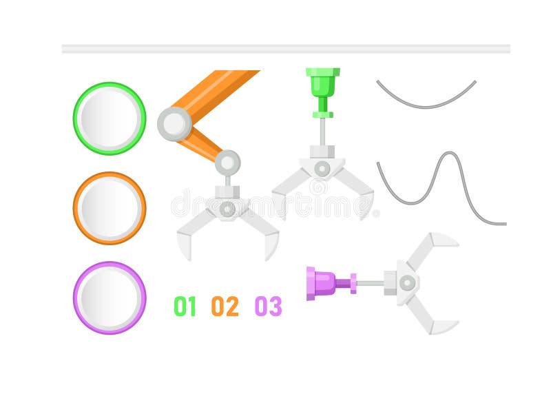 Manufacturing Technology Infographic Chart Design Element Set Stock ...