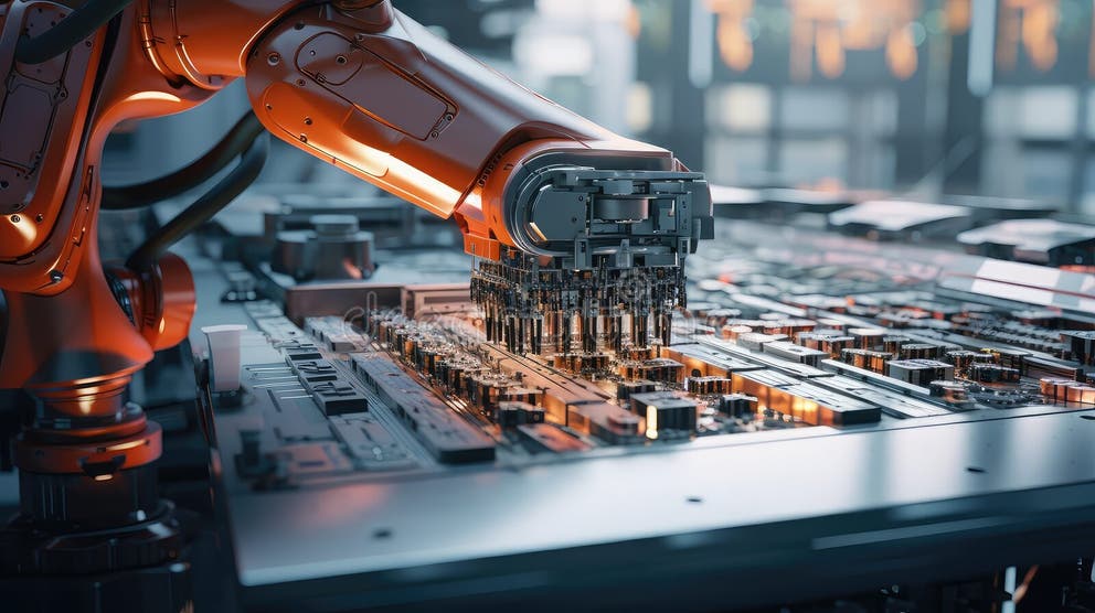 Manufacturing Technology Path Stock Illustration - Illustration of machinery, integration: 321271942