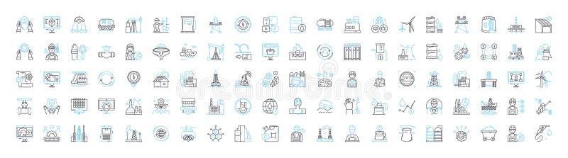 Manufacturing Vector Line Icons Set. Manufacturing, Production ...
