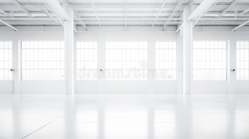 Manufacturing White Industrial Background Stock Illustration ...
