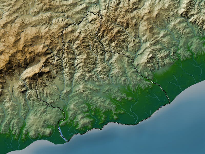 Manufahi, East Timor. Physical. No Legend Stock Photo - Image of earth ...