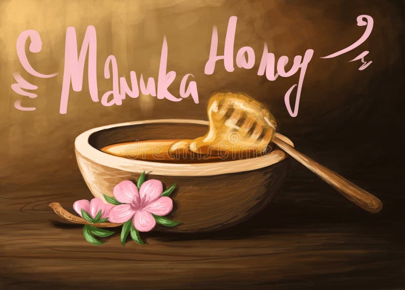 Manuka Honey 1 stock illustration. Illustration of organic - 81902575