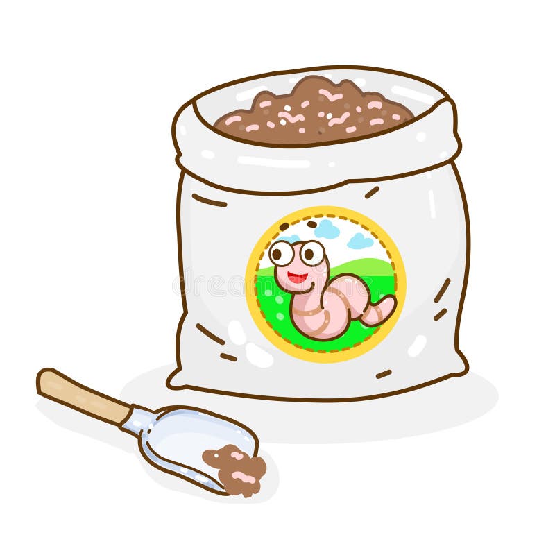 Manure for Farming on Background. Stock Illustration - Illustration of ...