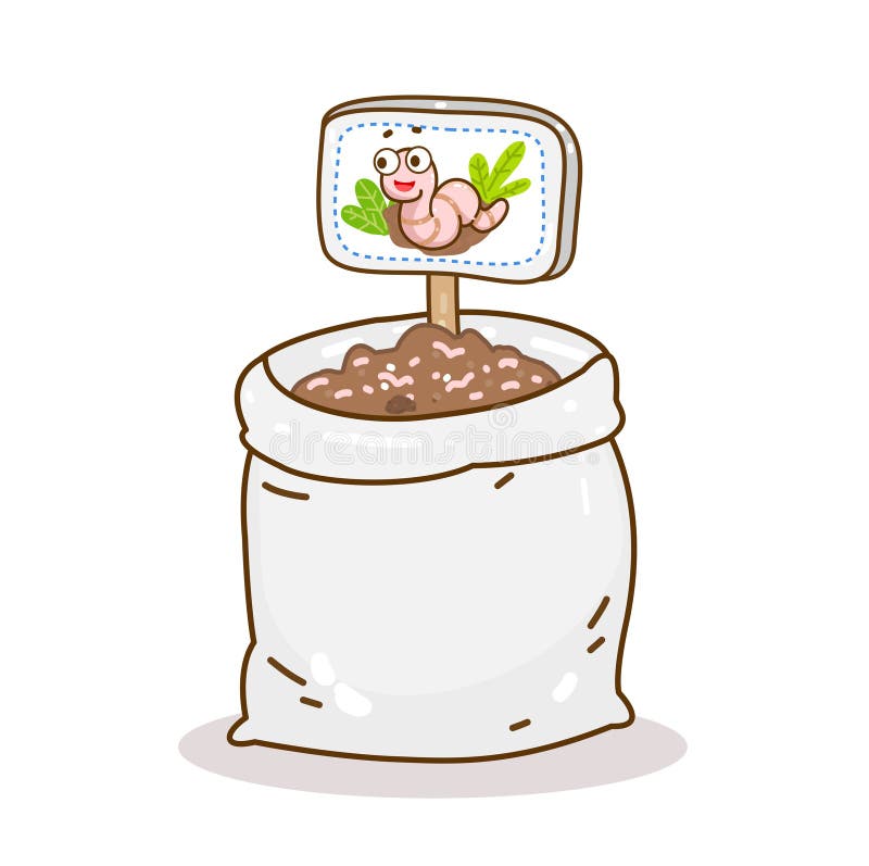 Manure for Farming on Background. Stock Illustration - Illustration of ...