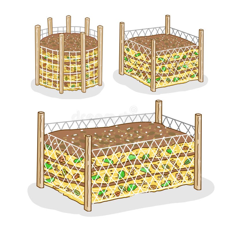 How To Make Compost Vector. Stock Illustration - Illustration of view ...