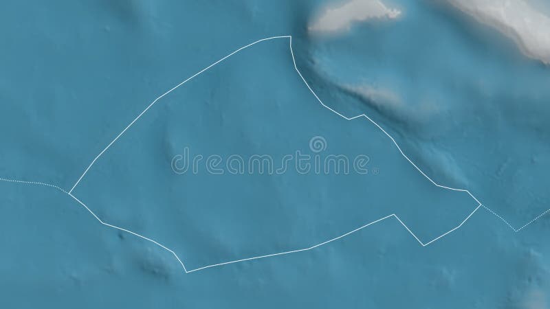 Manus Tectonic Plate. Physical Map Stock Illustration - Illustration of ...