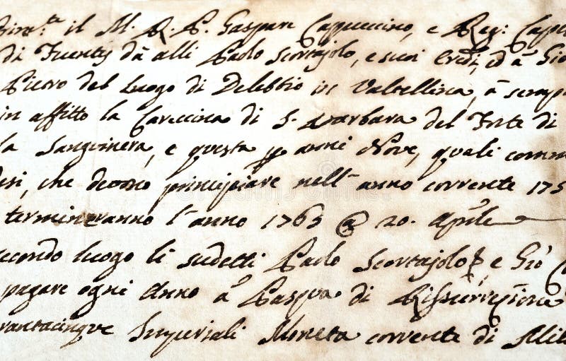 Vintage Letters 1700 1800 Century Stock Photos - Free & Royalty-Free ...