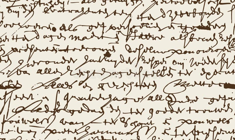 Shakespeare manuscript stock vector. Illustration of infinity - 3093789