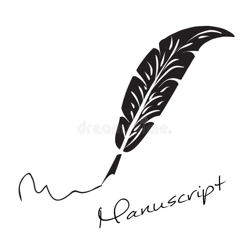 Manuscrit De Vecteur Clavette D'oiseau Format ENV 10 Illustration de ...