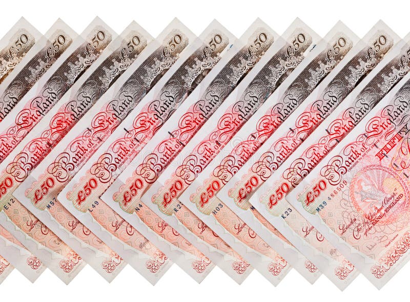 Bundle of 50 Pound Sterling Bank Notes Editorial Photo - Image of great ...