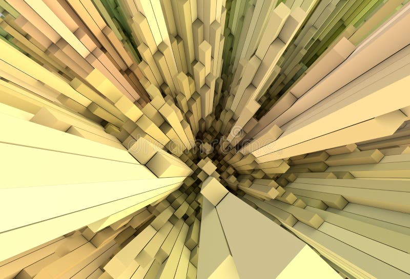 Cuboids multicolored stock illustration. Illustration of abstract ...