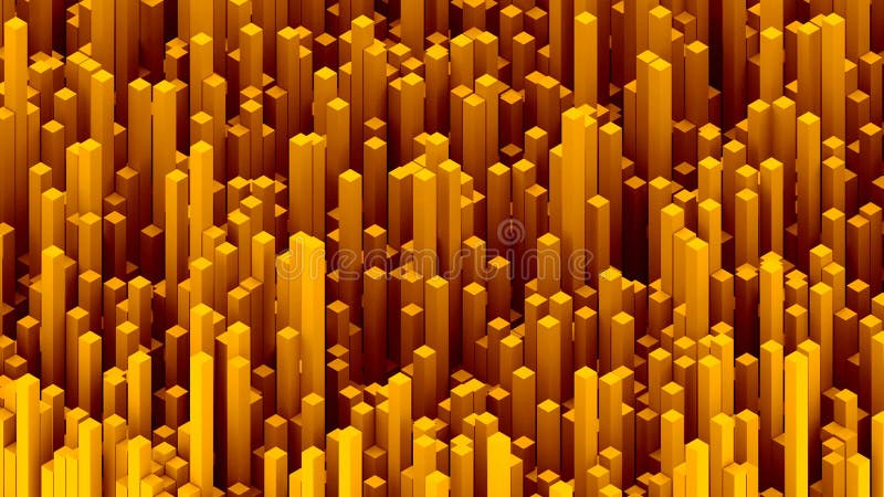 Many Abstract Rectangular Blocks, Optical Illusion, Modern Computer ...