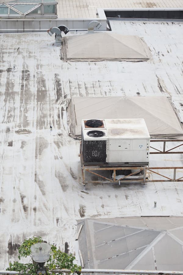 Many Air Conditioner Outside of a Buildings Stock Image - Image of ...