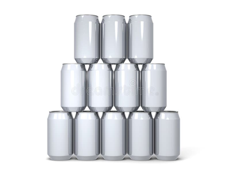 Many aluminum cans stock illustration. Illustration of silver - 240947135