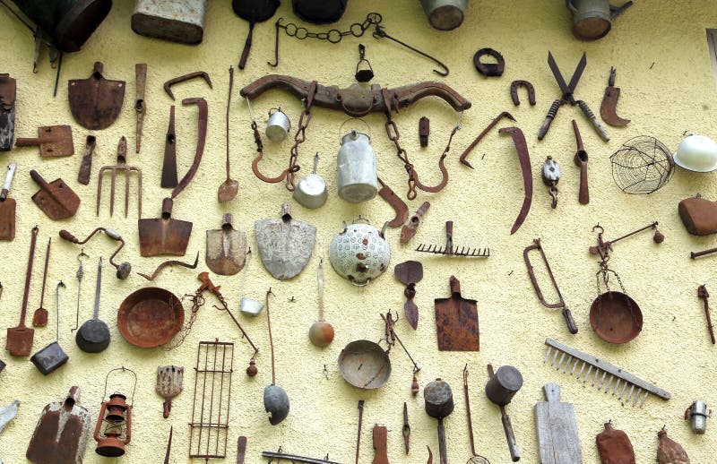 Ancient Tools and Farrier Tools Obsolete 2 Stock Photo - Image of ...
