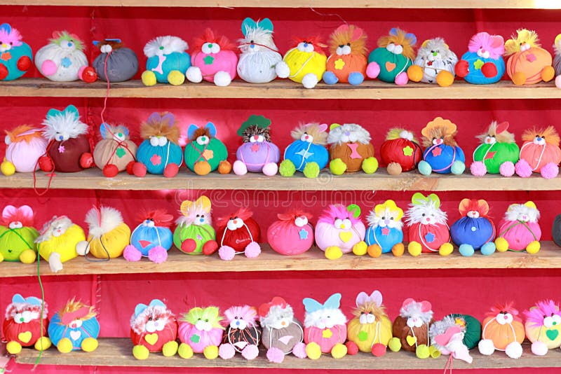 Many animal dolls stock image. Image of color, shelve - 107893785
