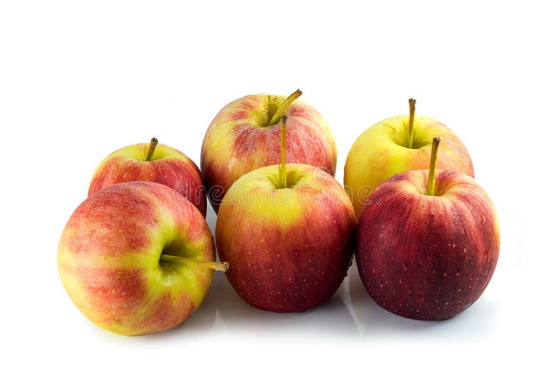 Many Apples Isolated with White Background Stock Image - Image of ...