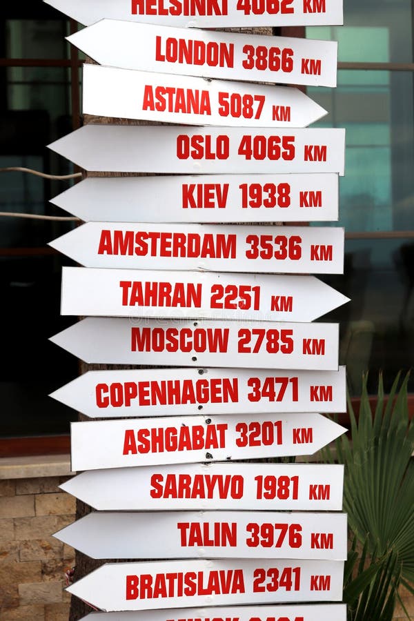 117 Cities Distance Arrow Signs Stock Photos - Free & Royalty-Free ...