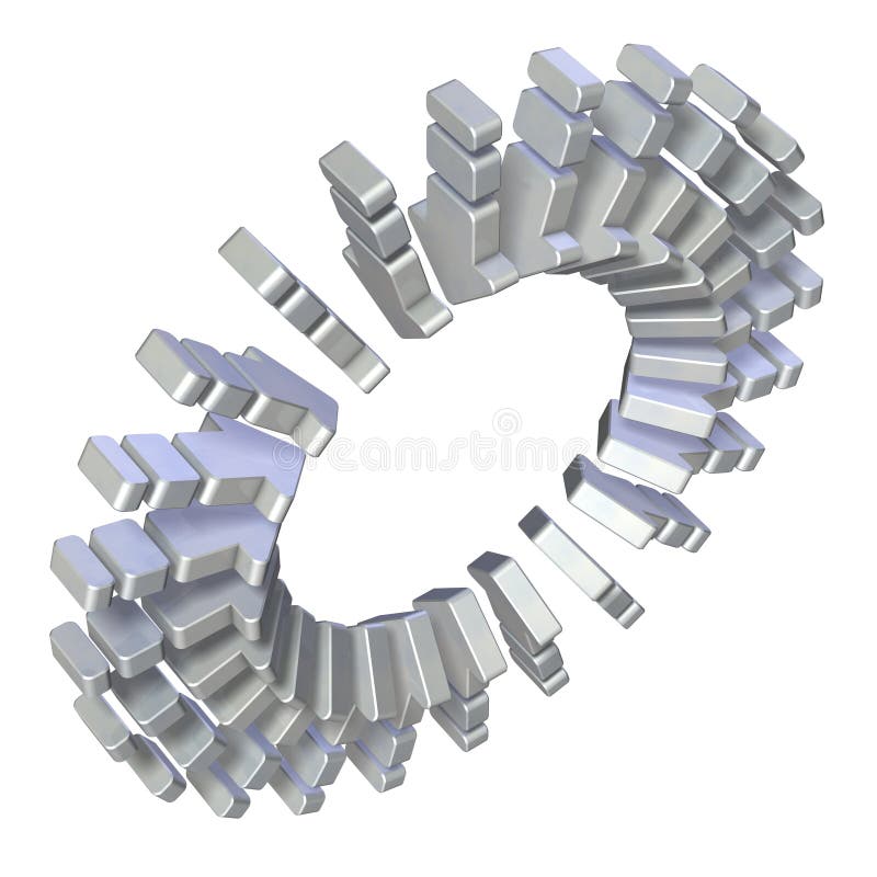 Many Arrows Arranged in Toward the Center. Stock Illustration ...