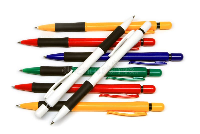 Many ball pint pens stock image. Image of element, office - 7868311