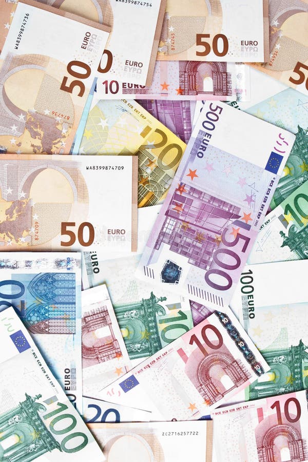 Many banknotes euro stock image. Image of isolated, bill - 155757573