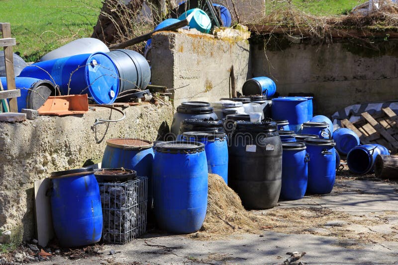 Many barrels stock photo. Image of center, danger, plastic - 60175520