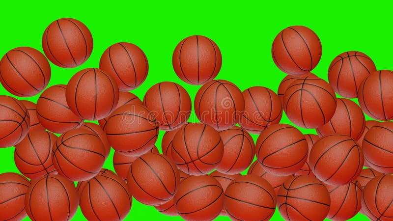 Many Basketball Balls on Black Background. Stock Footage - Video of ...